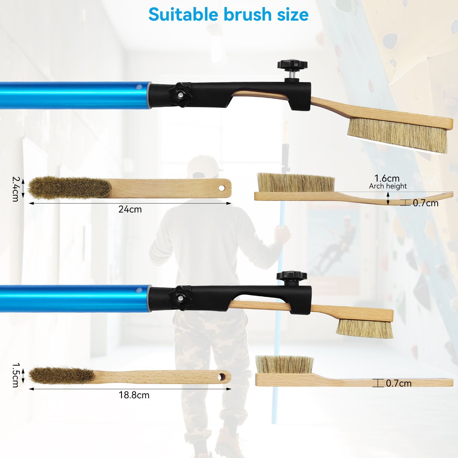 The Ultimate Climbing Companion: Stick Clip Rock Climbing Brush with E ...